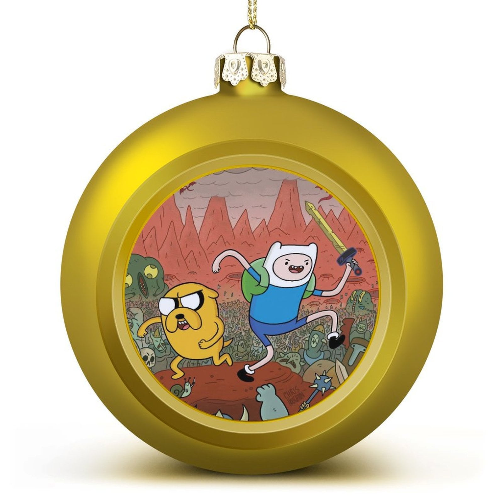 Adventure Time Jake The Dog Christmas Ball Ornaments, 2.4 Inch ...