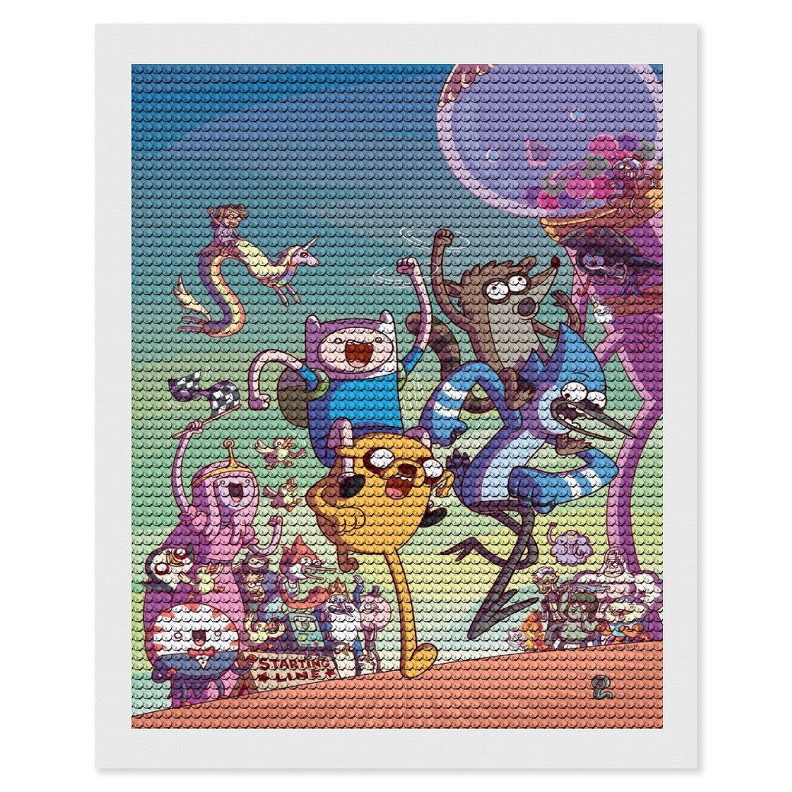 Adventure Time Jake The Dog Diamond Art Kits for Adults 5D Diamond Art ...