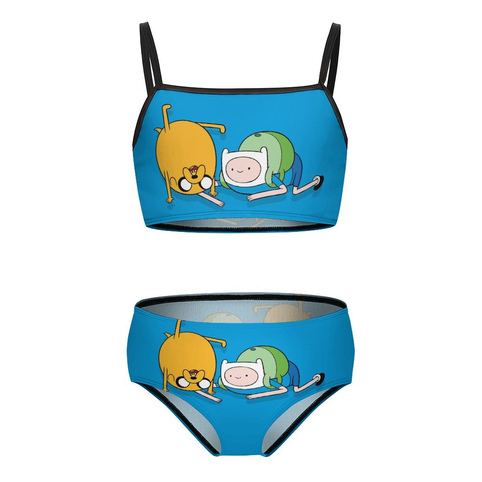 Adventure Time Jake Dog Finn Children's Swimsuit Girls Swimwear 2 Piece ...