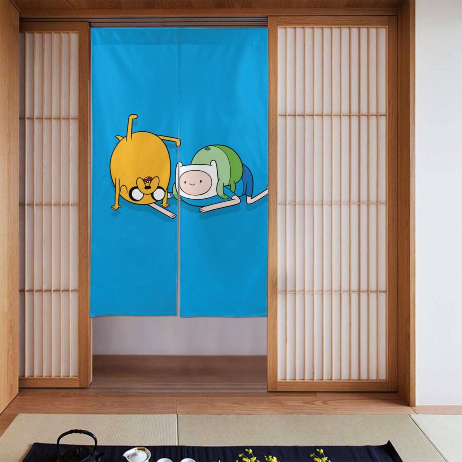 Adventure Time Jake Dog Finn Door Curtain Drape Split Doorway Curtain ...