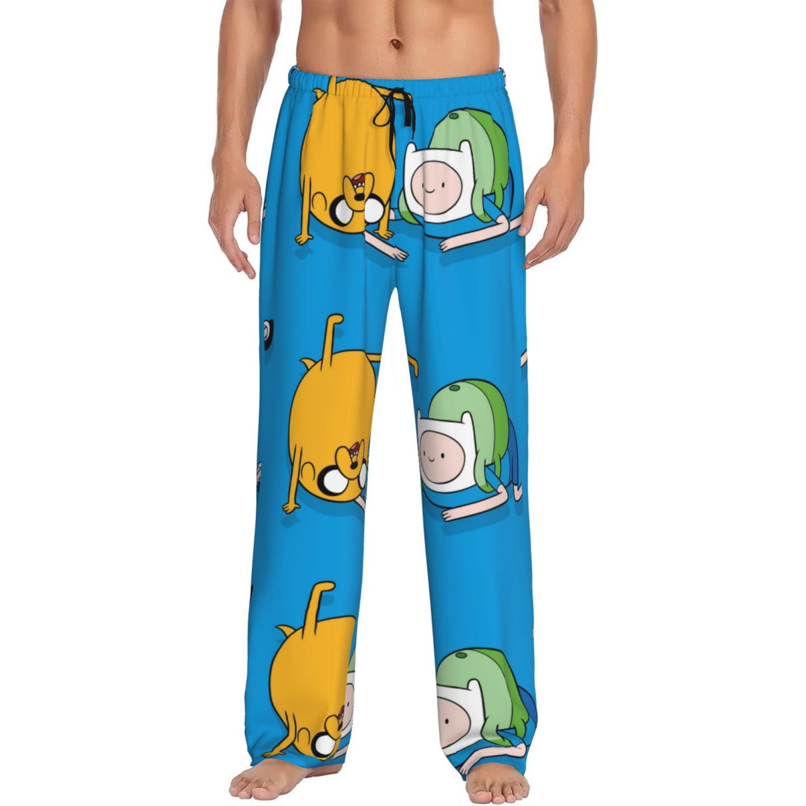 Adventure Time Jake Dog Finn Men's Pajama Pants With Pockets Fashion ...