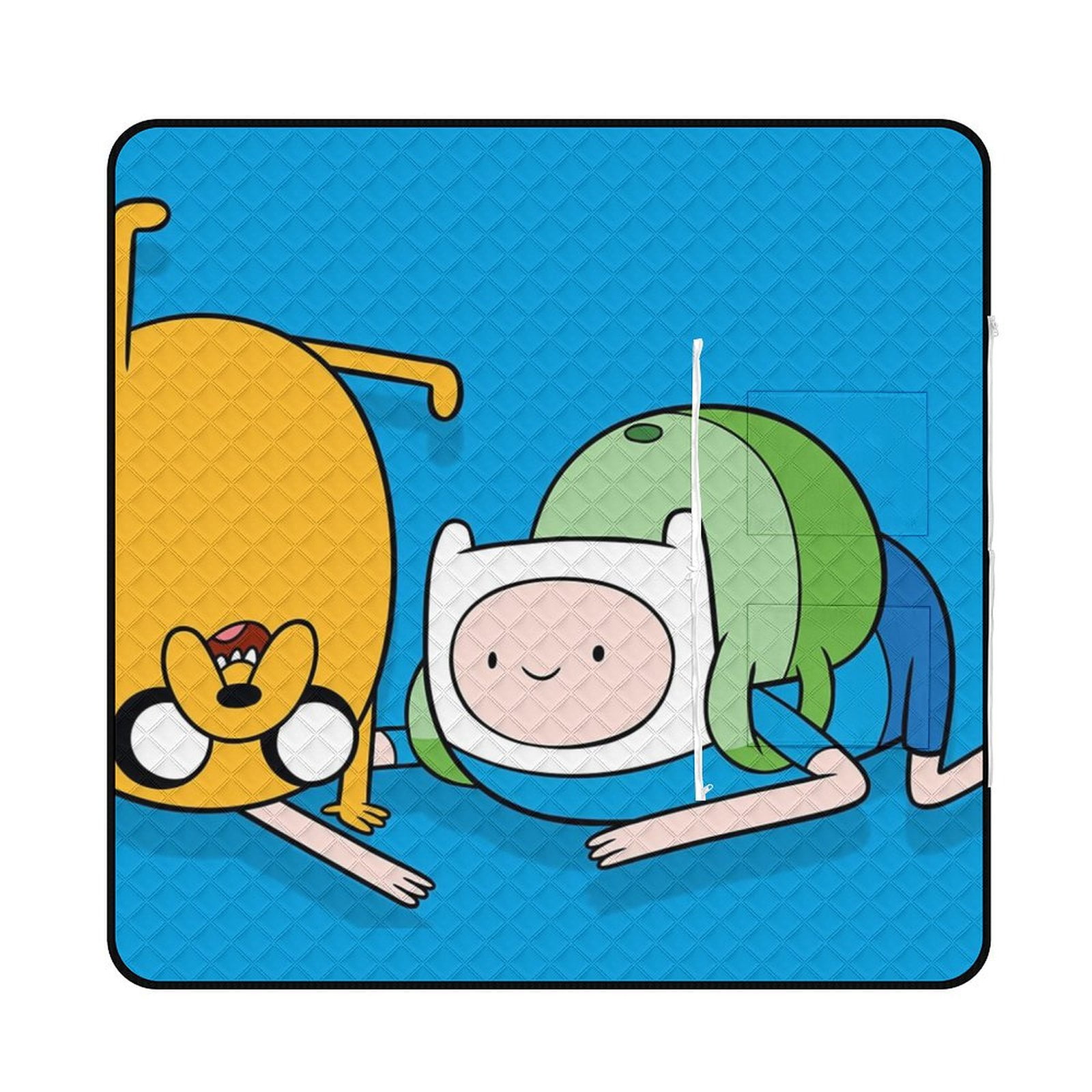 Adventure Time Jake Dog Finn Picnic Mat Foldable Portable Tote Bag Baby ...