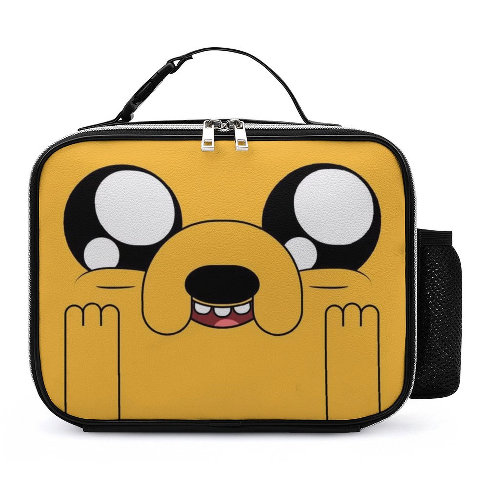 Adventure Time Jake Dog Insulated Portable Lunch Bag Leather Detachable ...