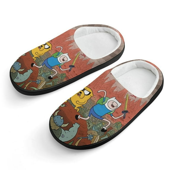 Adventure Time Jake The Dog Slippers for Kids, Cute Soft Plush Anti ...