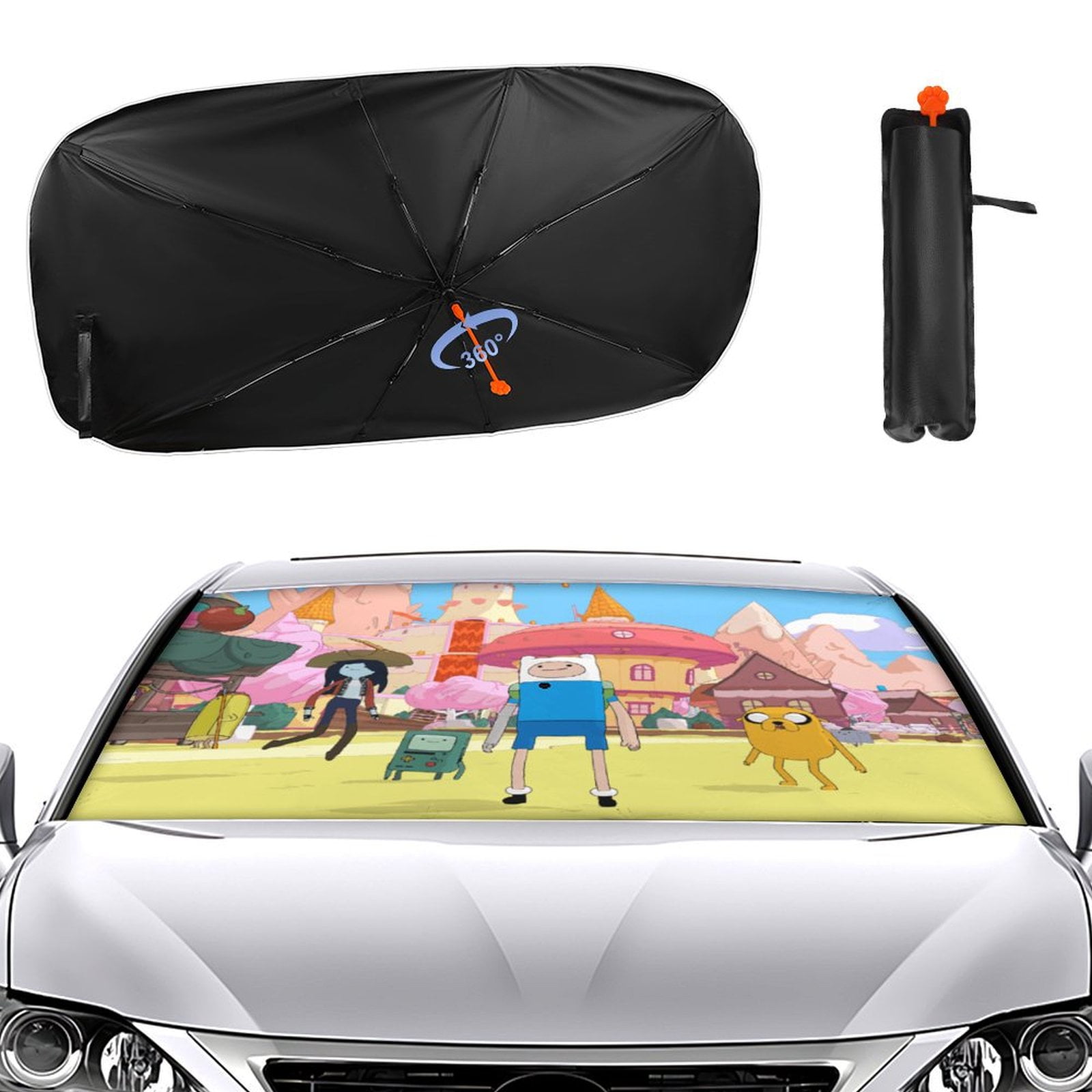 Adventure Time Jake The Dog Windshield Sun Shade Umbrella - Foldable ...