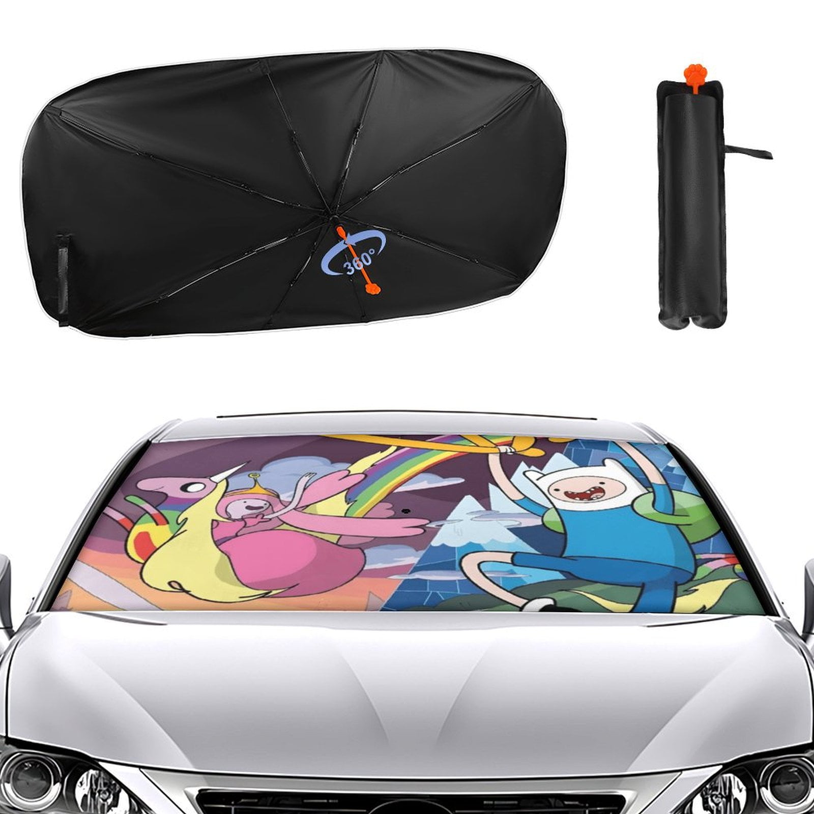 Adventure Time Jake The Dog Windshield Sun Shade Umbrella - Foldable ...