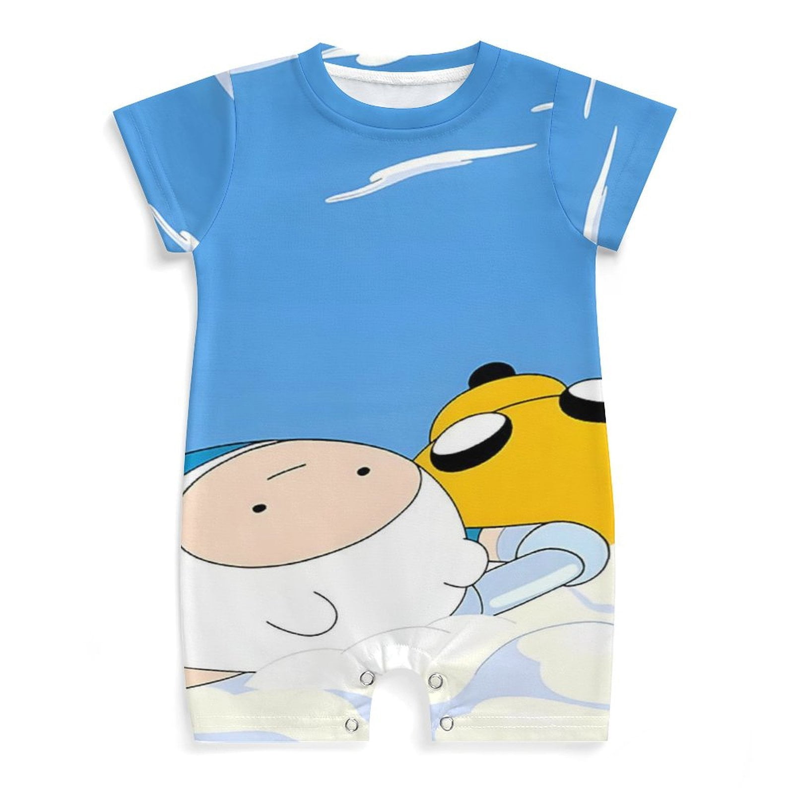 Adventure Time Jake Finn Baby One-Piece Rompers Summer Short Sleeve ...