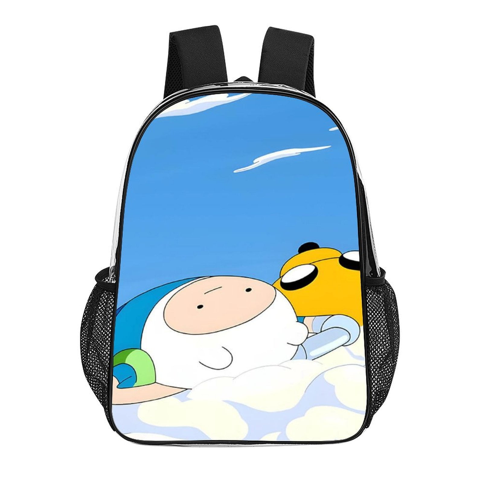 Adventure Time Jake Finn Clear Backpack 17 Inch Transparent Bag Laptop ...