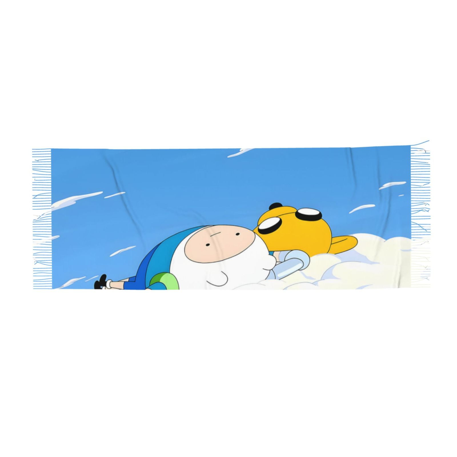 Adventure Time Jake Finn Fringed Scarf Wrap Long Soft Winter Warm ...