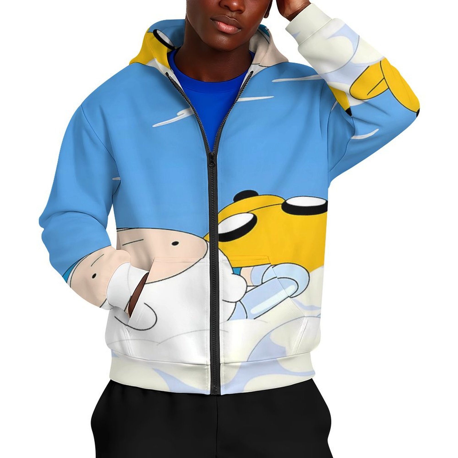 Adventure Time Jake Finn Teen Sweatshirts Zipper Hoodies Coat Jacket ...