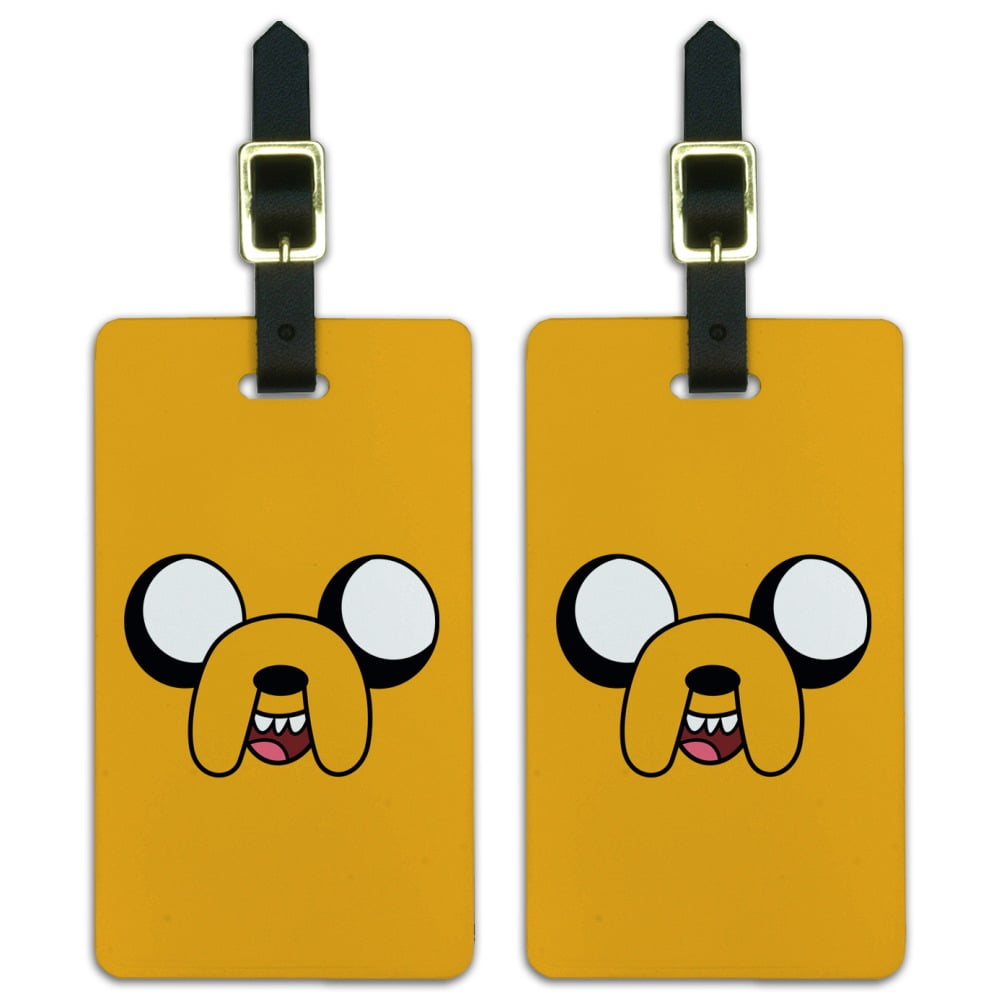 Adventure Time Jake Head Luggage ID Tags Suitcase Carry-On Cards - Set ...