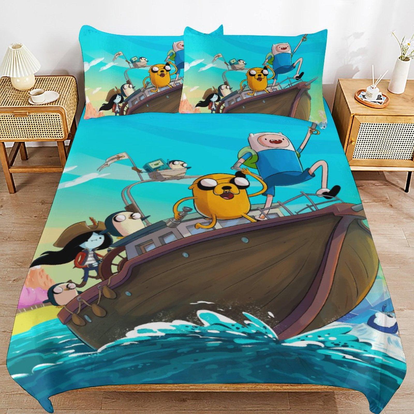 Adventure Time Jake The Dog 3-Piece Bedding Set Soft Warm And ...