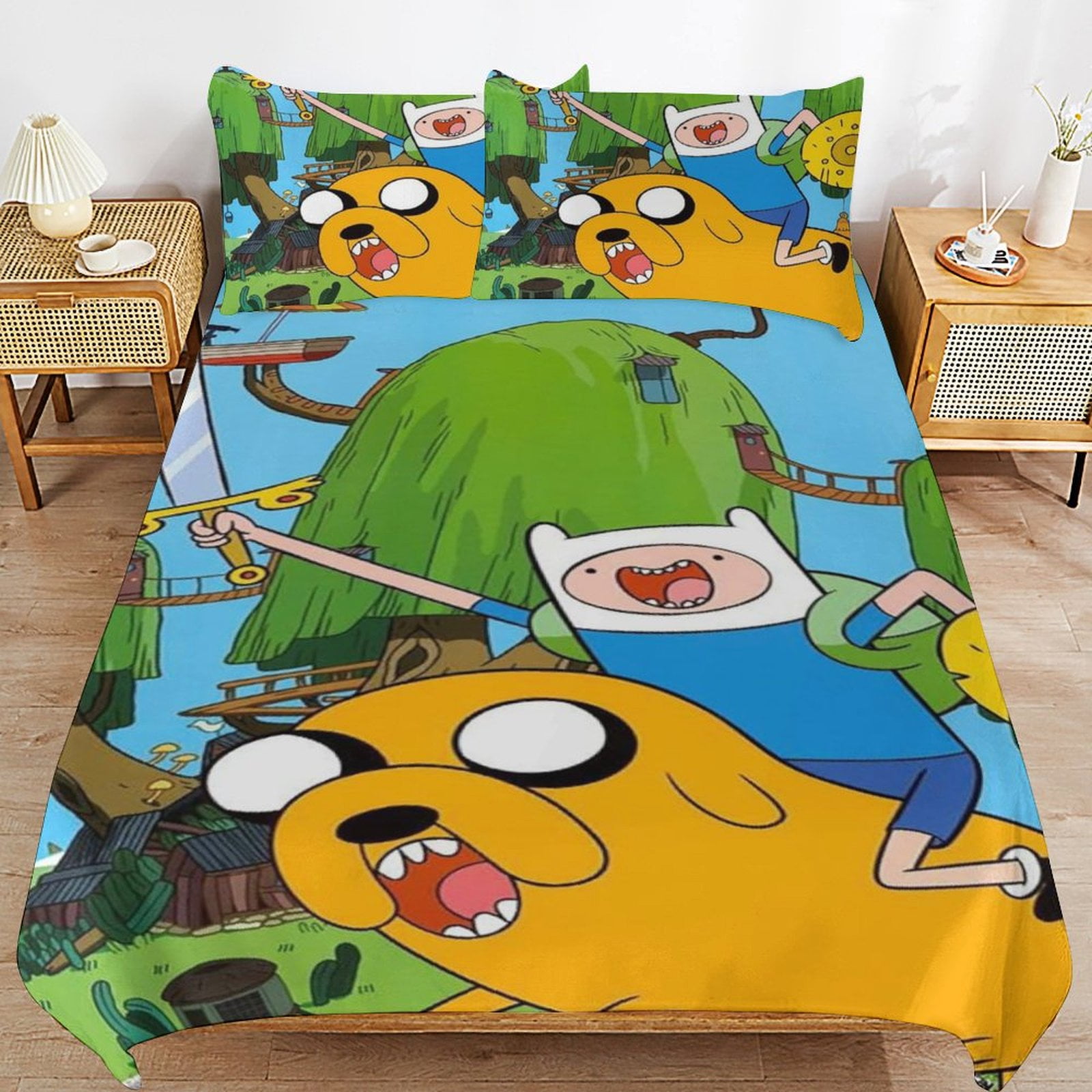 Adventure Time Jake The Dog 3-Piece Bedding Set Soft Warm And ...