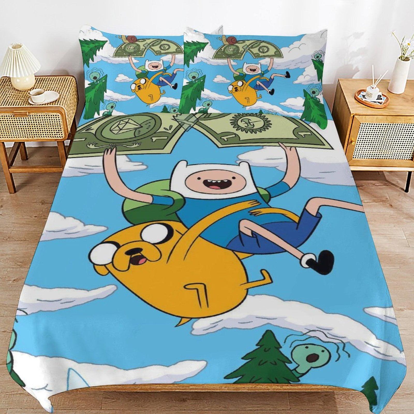 Adventure Time Jake The Dog 3-Piece Bedding Set Soft Warm And ...