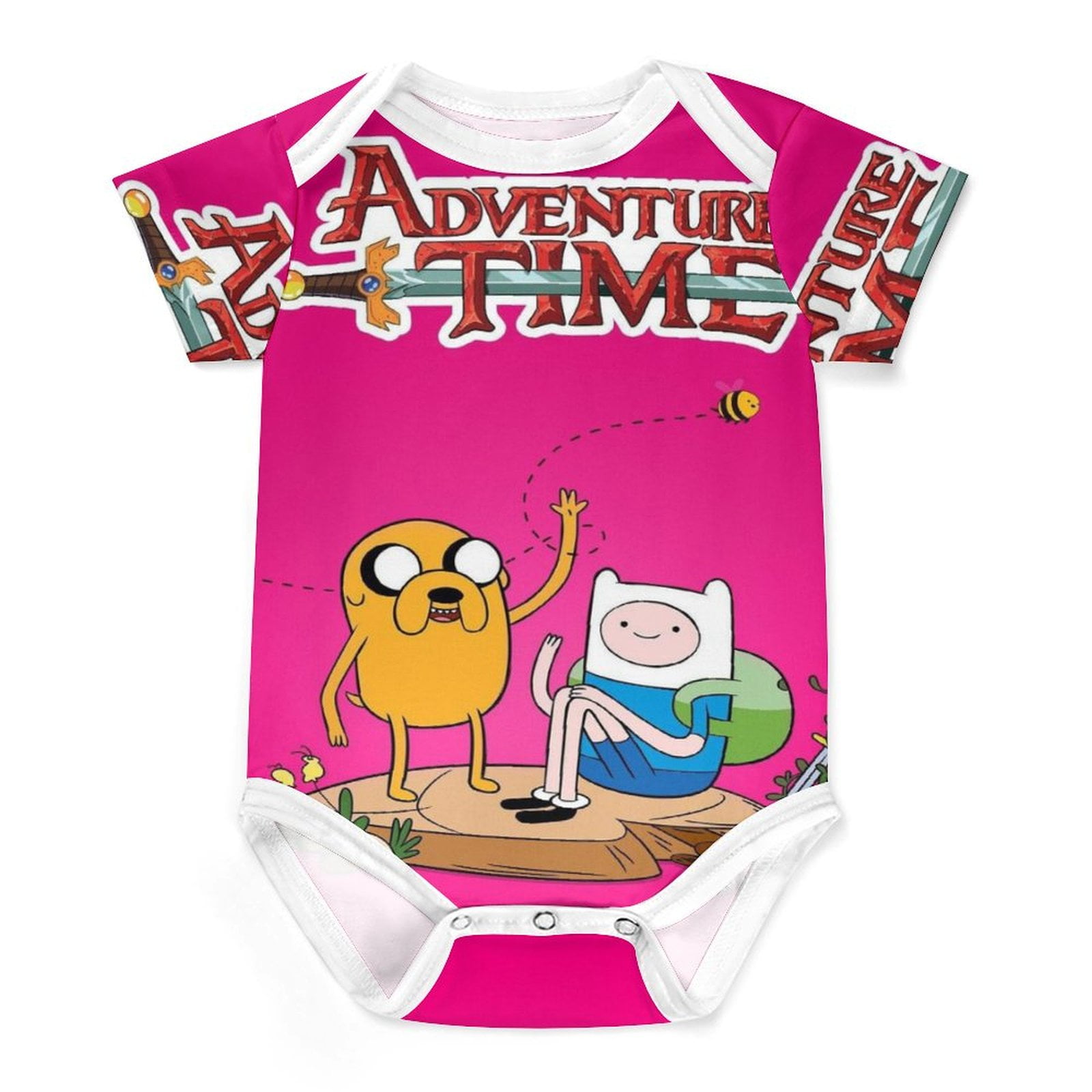 Adventure Time Jake The Dog Baby Bodysuit Boy Girl Clothes Soft Newborn ...
