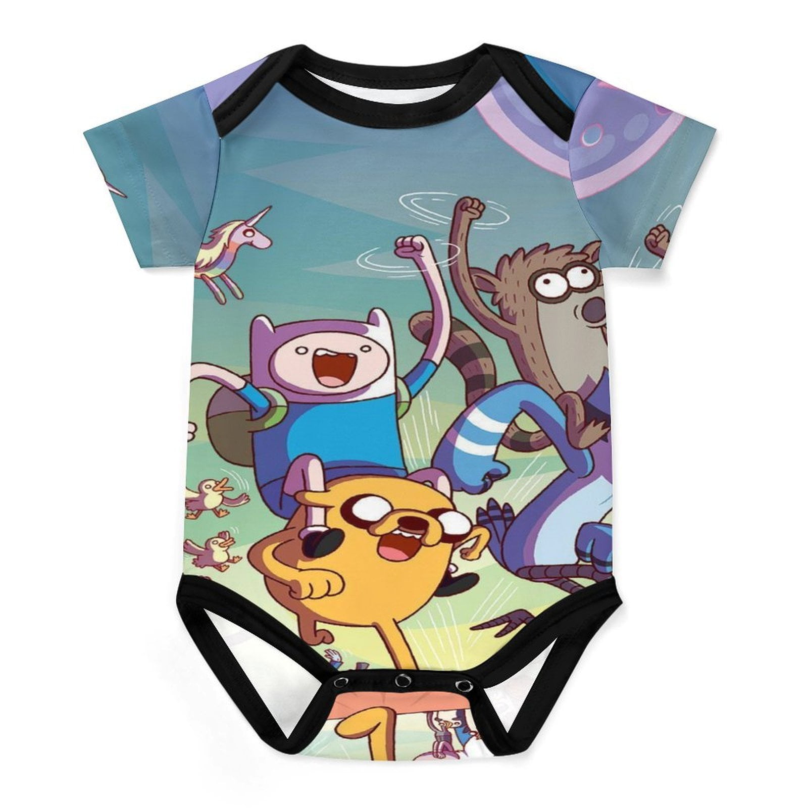 Adventure Time Jake The Dog Baby Bodysuit Boy Girl Clothes Soft Newborn ...