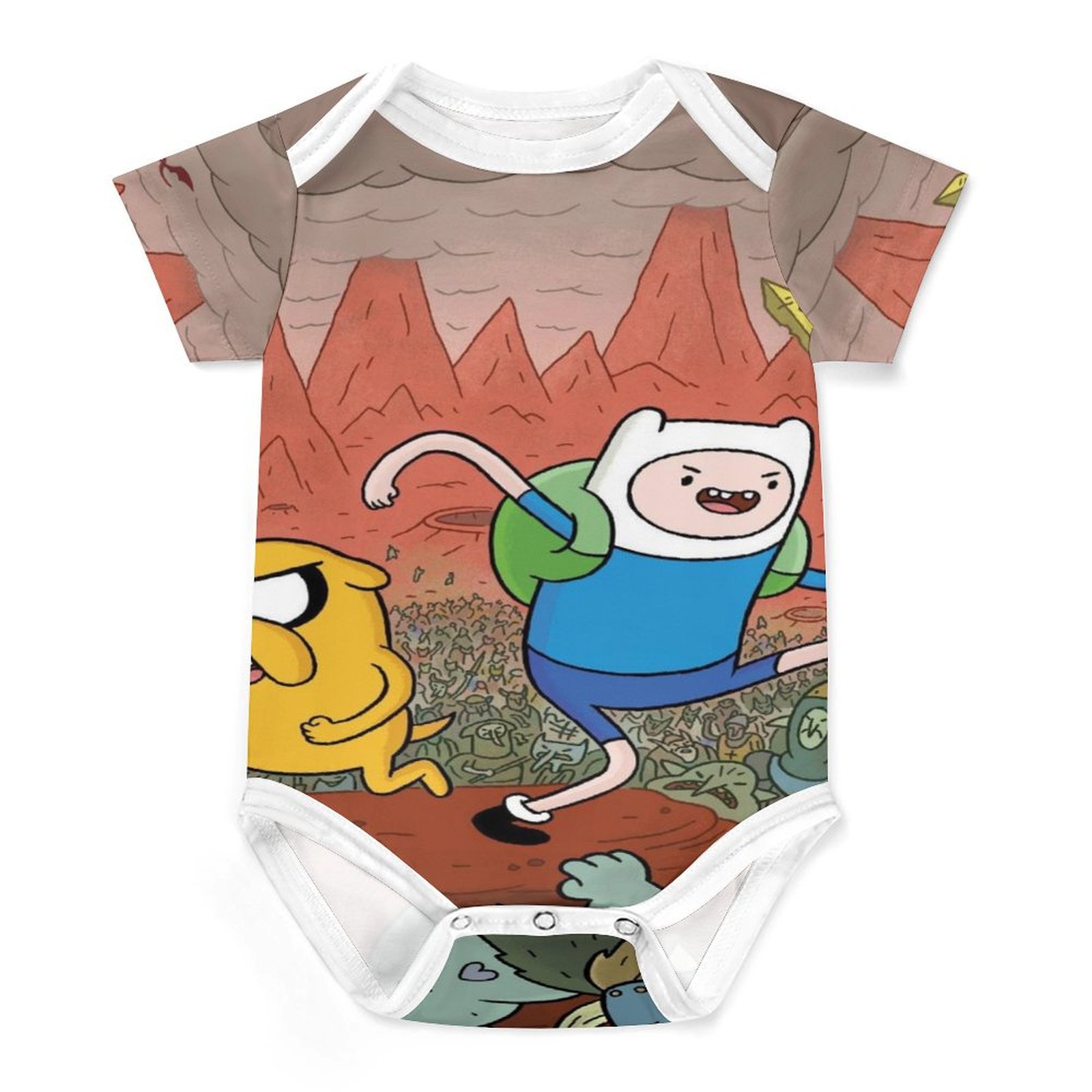 Adventure Time Jake The Dog Baby Bodysuit Boy Girl Clothes Soft Newborn ...