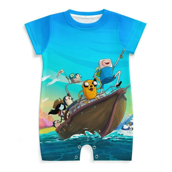 Adventure Time Jake The Dog Baby Bodysuit Boy Girl Clothes Soft Newborn ...
