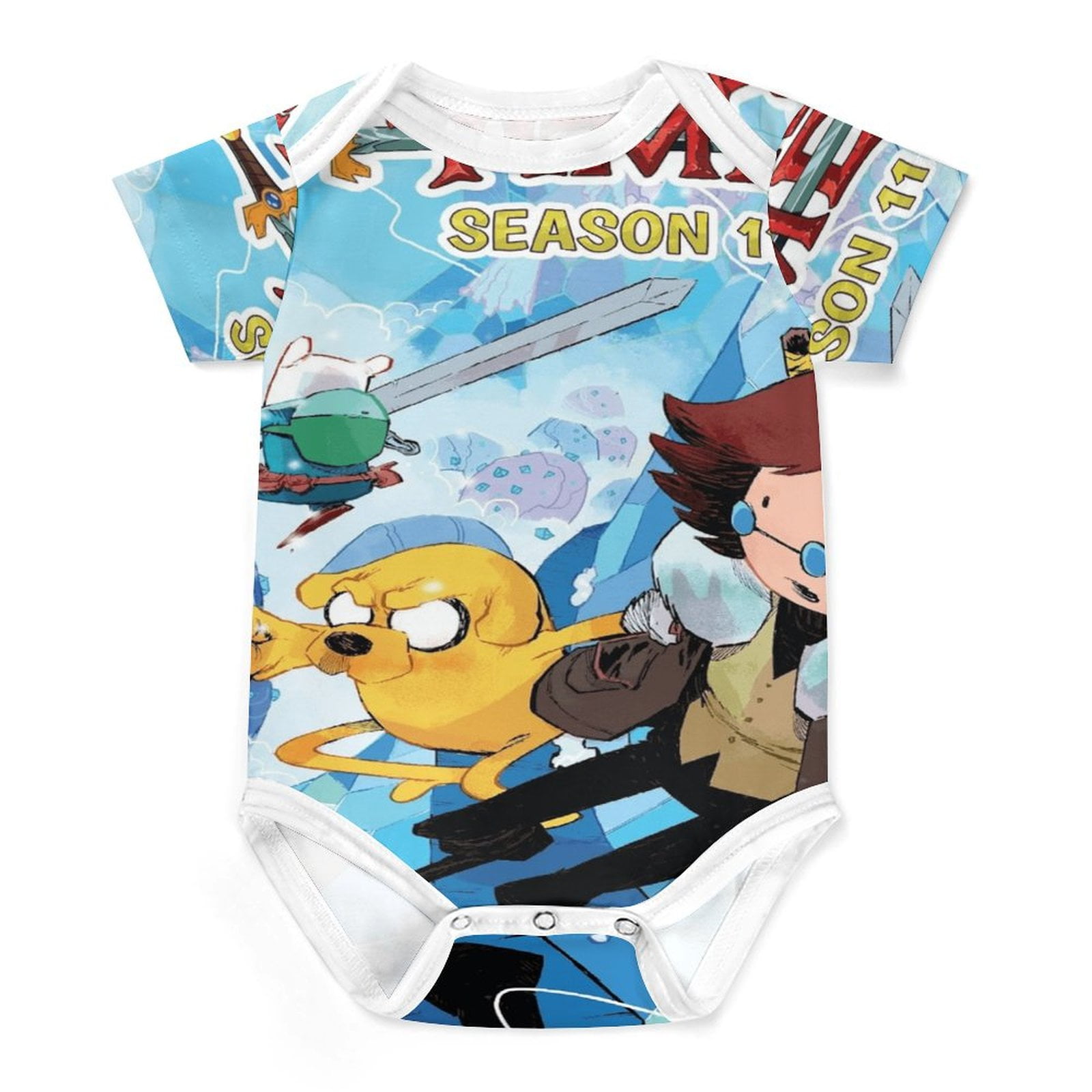 Adventure Time Jake The Dog Baby Bodysuit Boy Girl Clothes Soft Newborn ...
