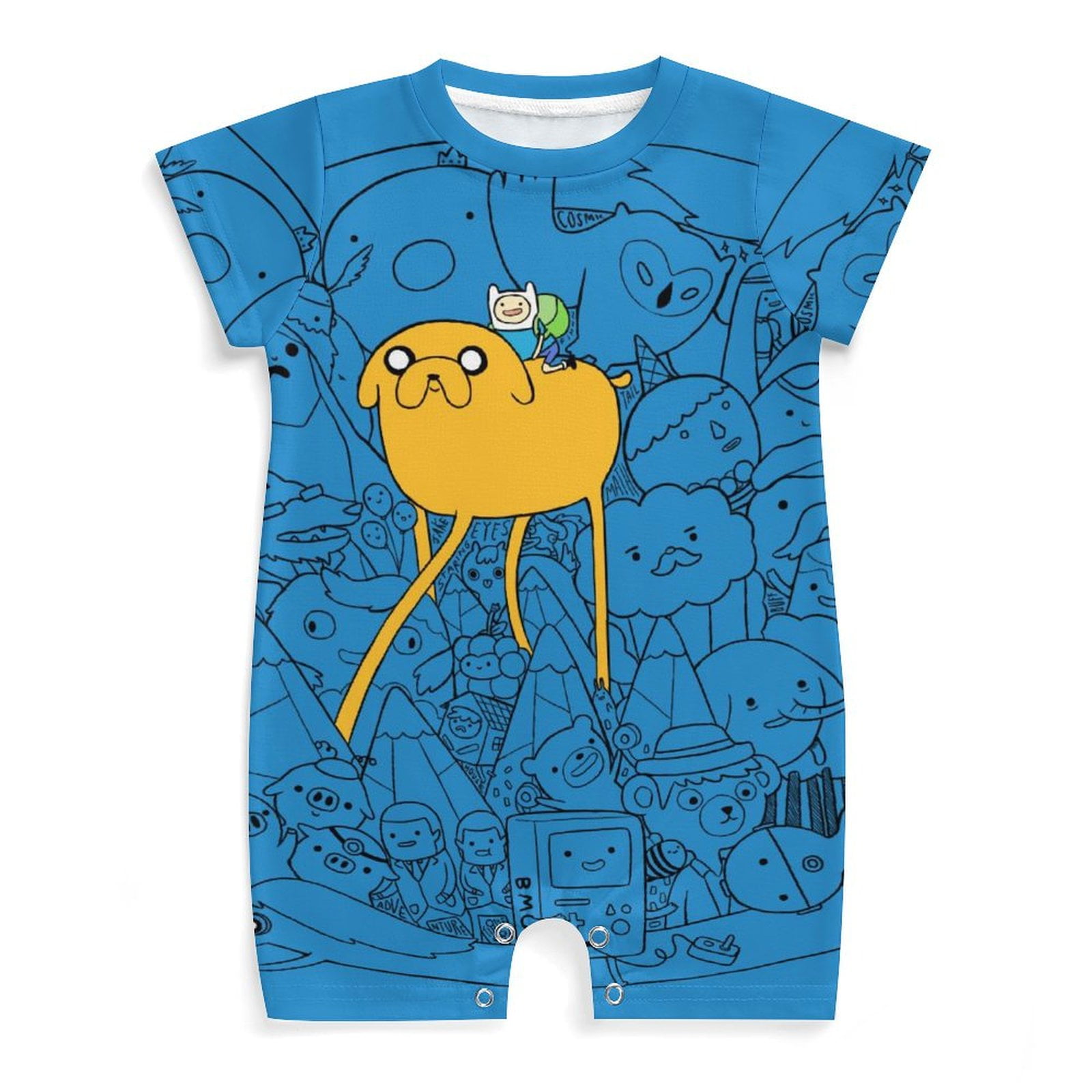 Adventure Time Jake The Dog Baby Boy Girl Short Sleeve Romper Clothing ...