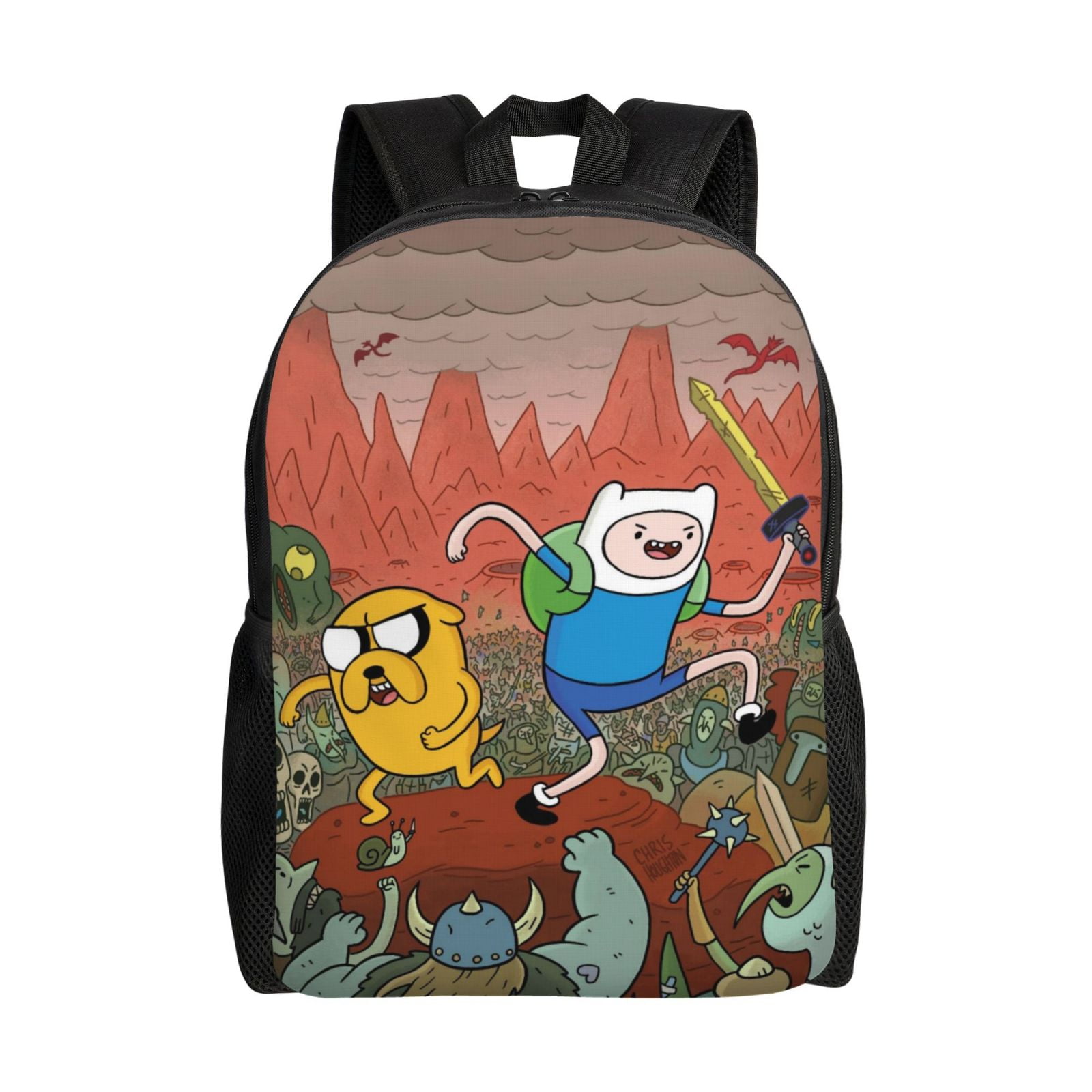 Adventure Time Jake The Dog Backpack Book Bags Casual Daypack For ...