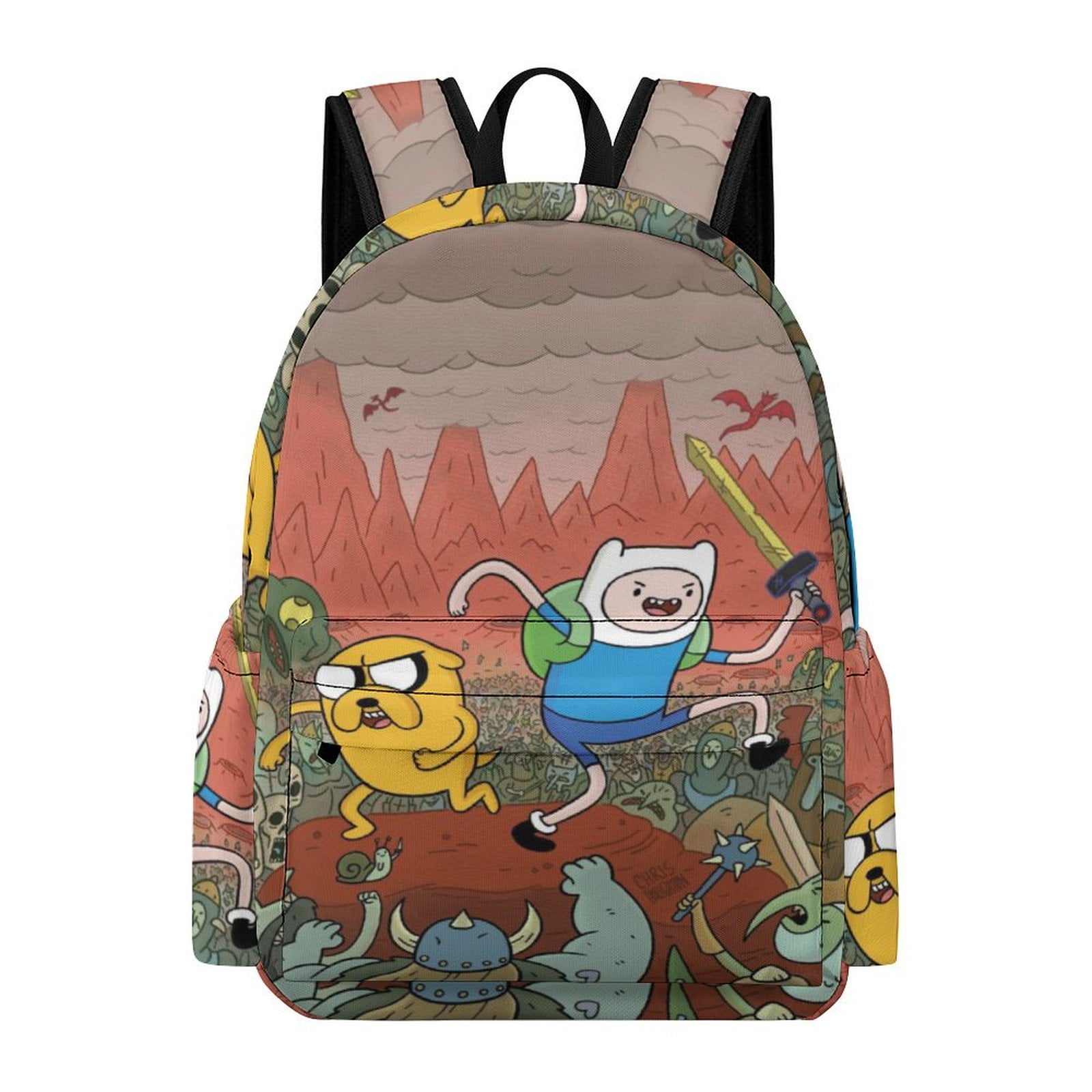 Adventure Time Jake The Dog Backpack Bookbag Casual Daypack Travel ...
