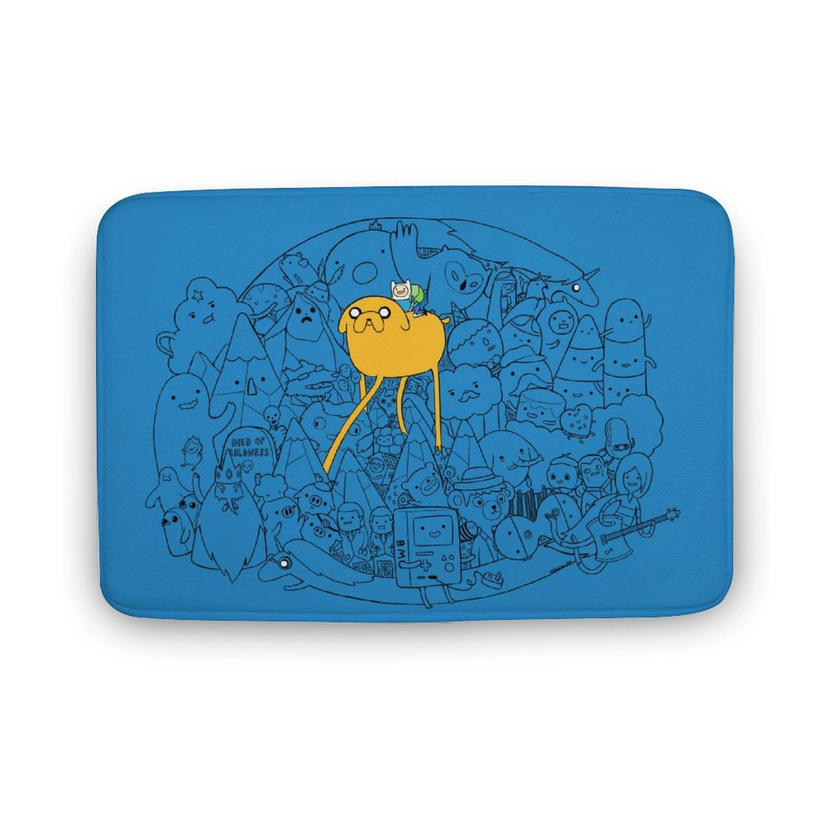 Adventure Time Jake The Dog Bathroom Rugs, Soft Absorbent Plush Bath ...
