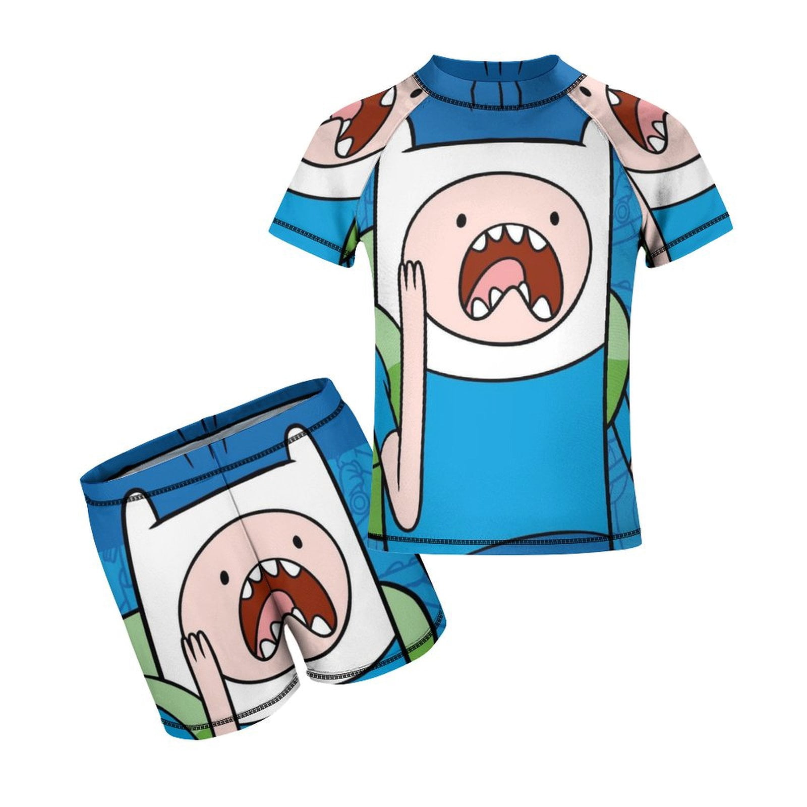 Adventure Time Jake The Dog Boys 2-Piece Swimsuit Set, Short Sleeve ...