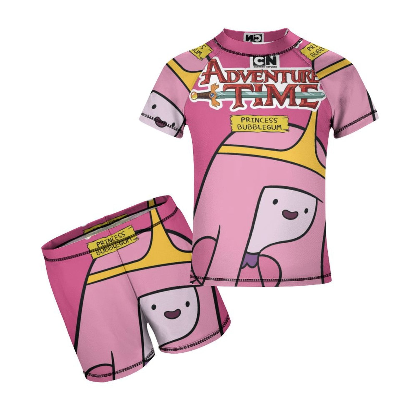 Adventure Time Jake The Dog Boys 2-Piece Swimsuit Set, Short Sleeve ...
