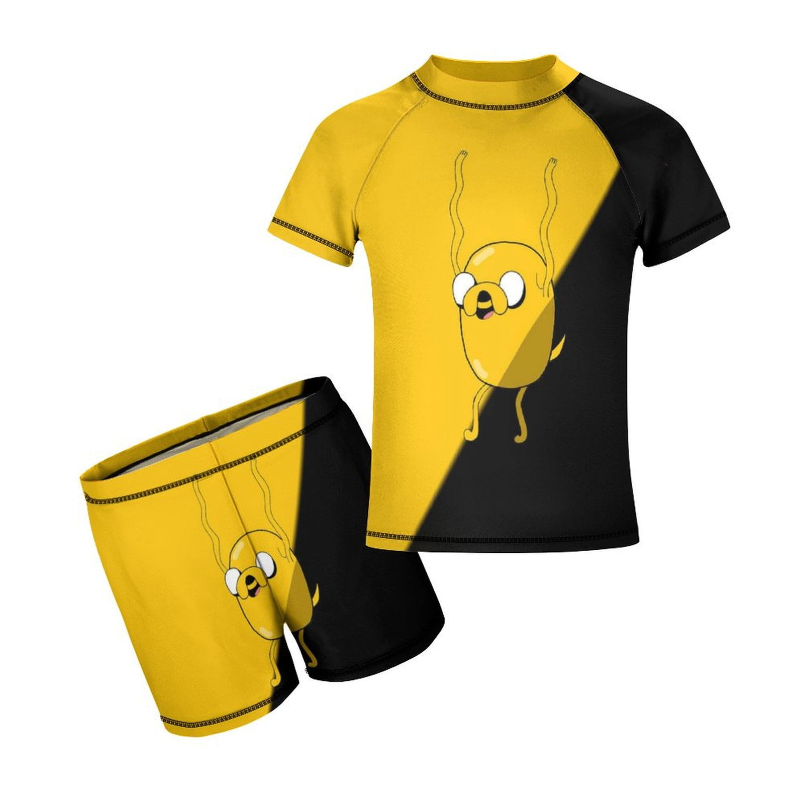 Adventure Time Jake The Dog Boys 2-Piece Swimsuit Set, Short Sleeve ...