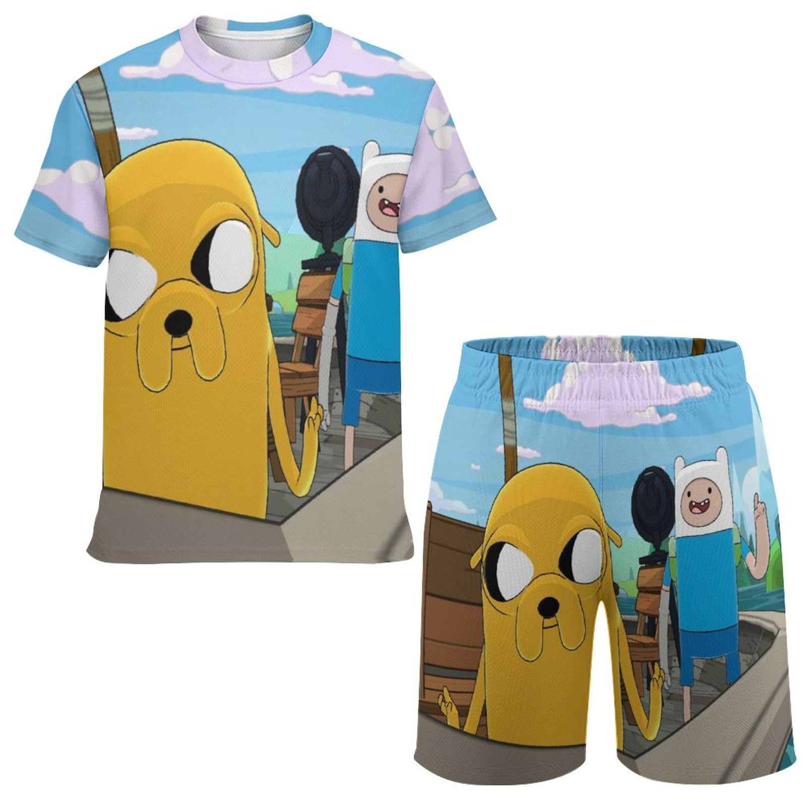 Adventure Time Jake The Dog Boys Girls Short Sleeve Mesh T-Shirt And ...