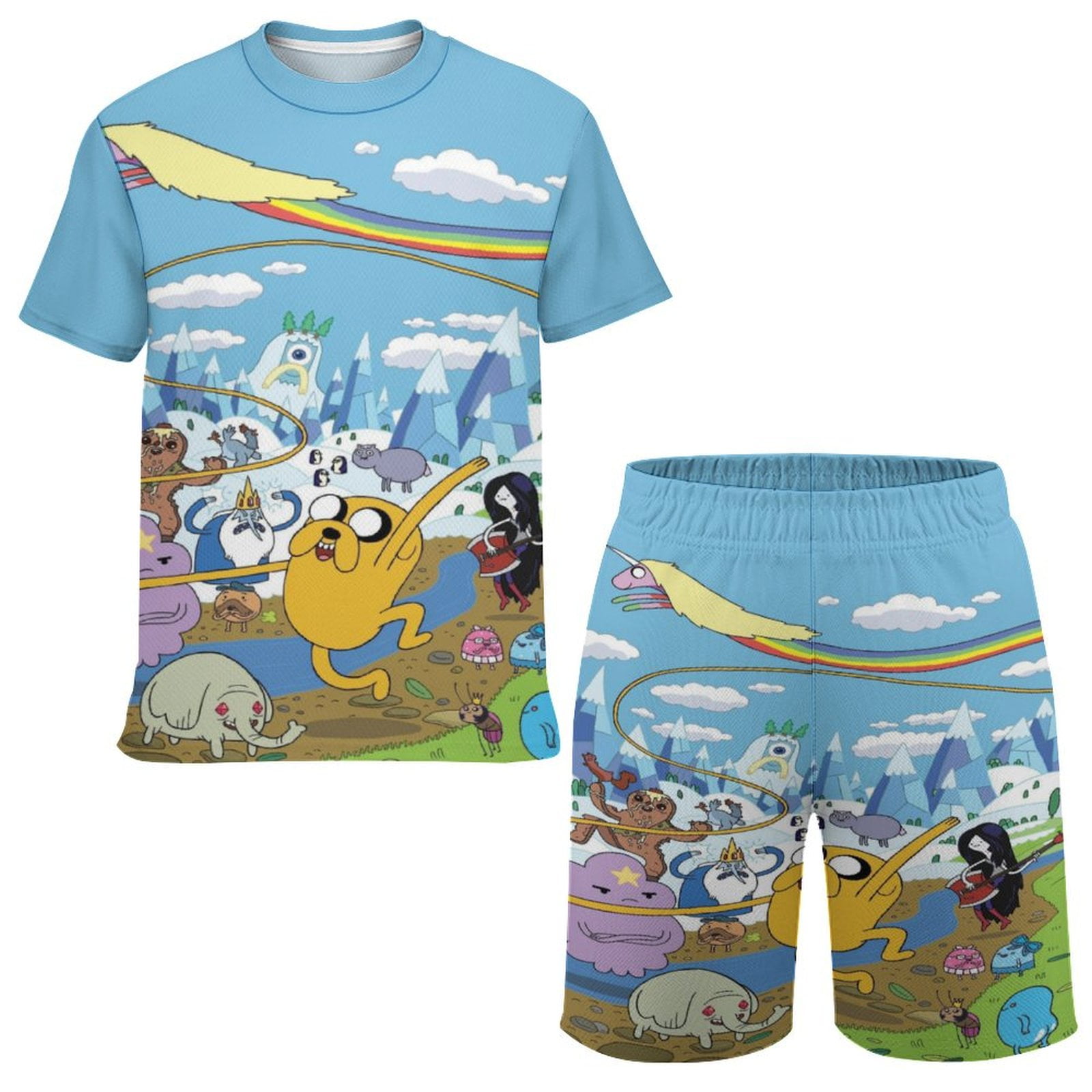 Adventure Time Jake The Dog Boys Girls Short Sleeve Mesh T-Shirt And ...