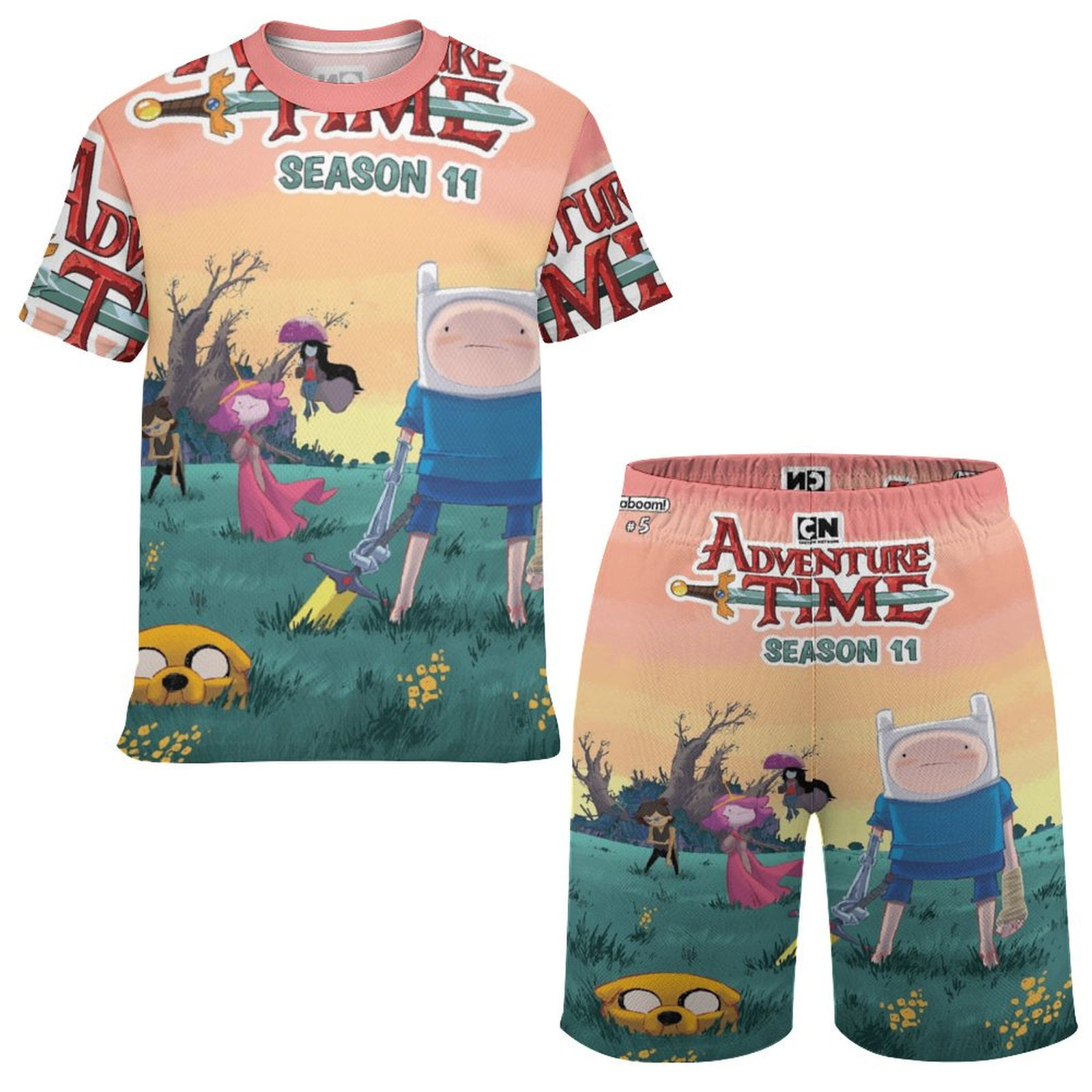 Adventure Time Jake The Dog Boys Girls Short Sleeve Mesh T-Shirt And ...
