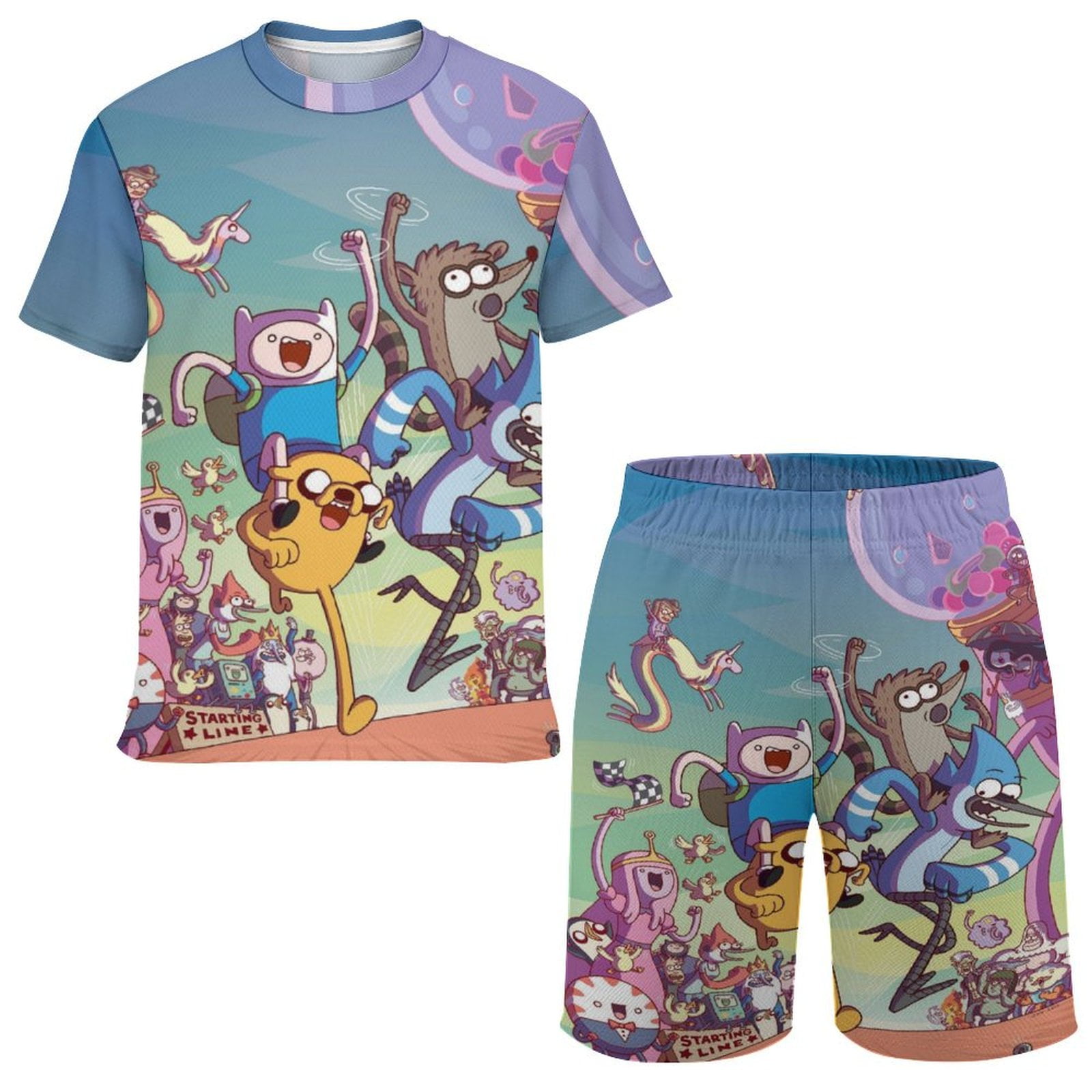 Adventure Time Jake The Dog Boys Girls Short Sleeve Mesh T-Shirt And ...