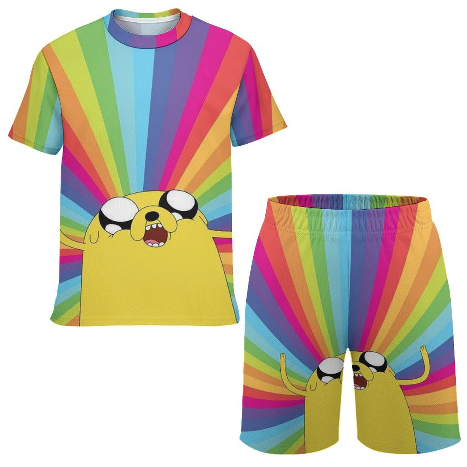 Adventure Time Jake The Dog Boys Girls Short Sleeve Mesh T-Shirt And ...