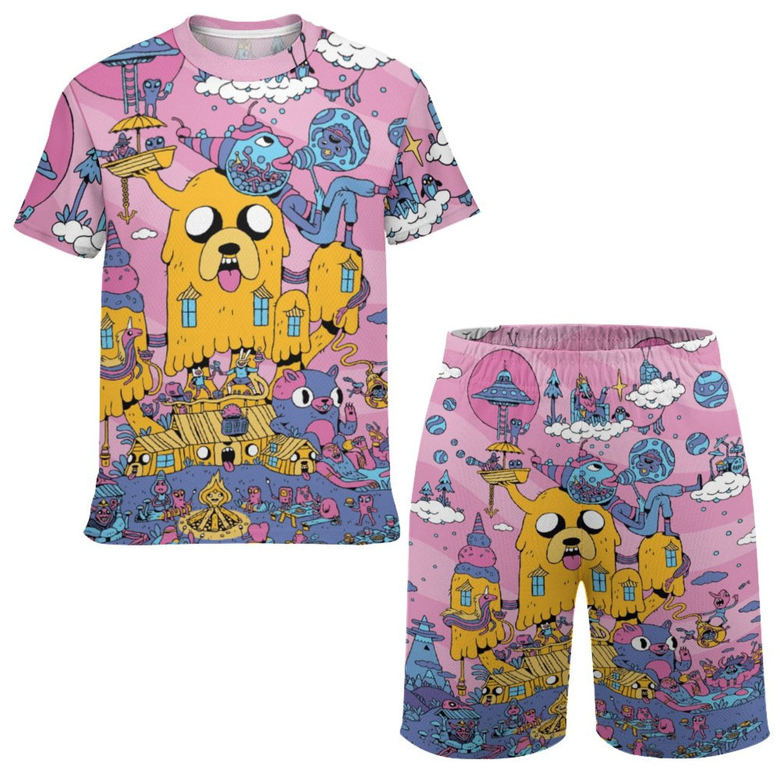 Adventure Time Jake The Dog Boys Girls Short Sleeve Mesh T-Shirt And ...