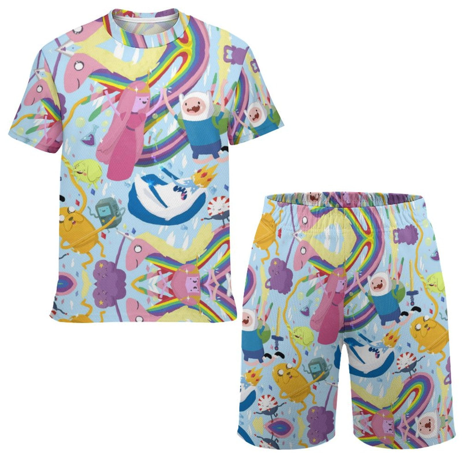 Adventure Time Jake The Dog Boys T-Shirt And Shorts Outfit Set Athletic ...