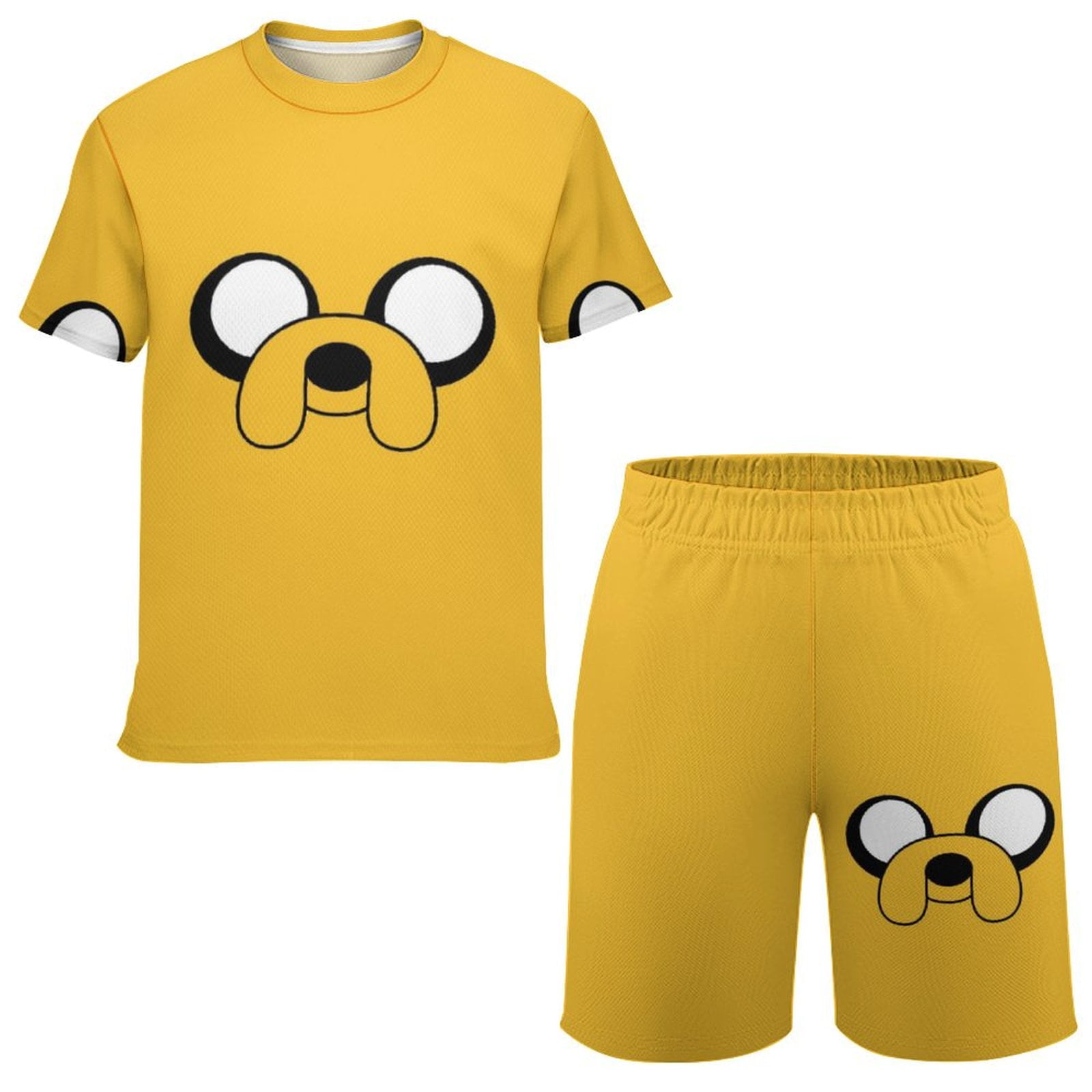 Adventure Time Jake The Dog Boys T-Shirt And Shorts Outfit Set Athletic ...