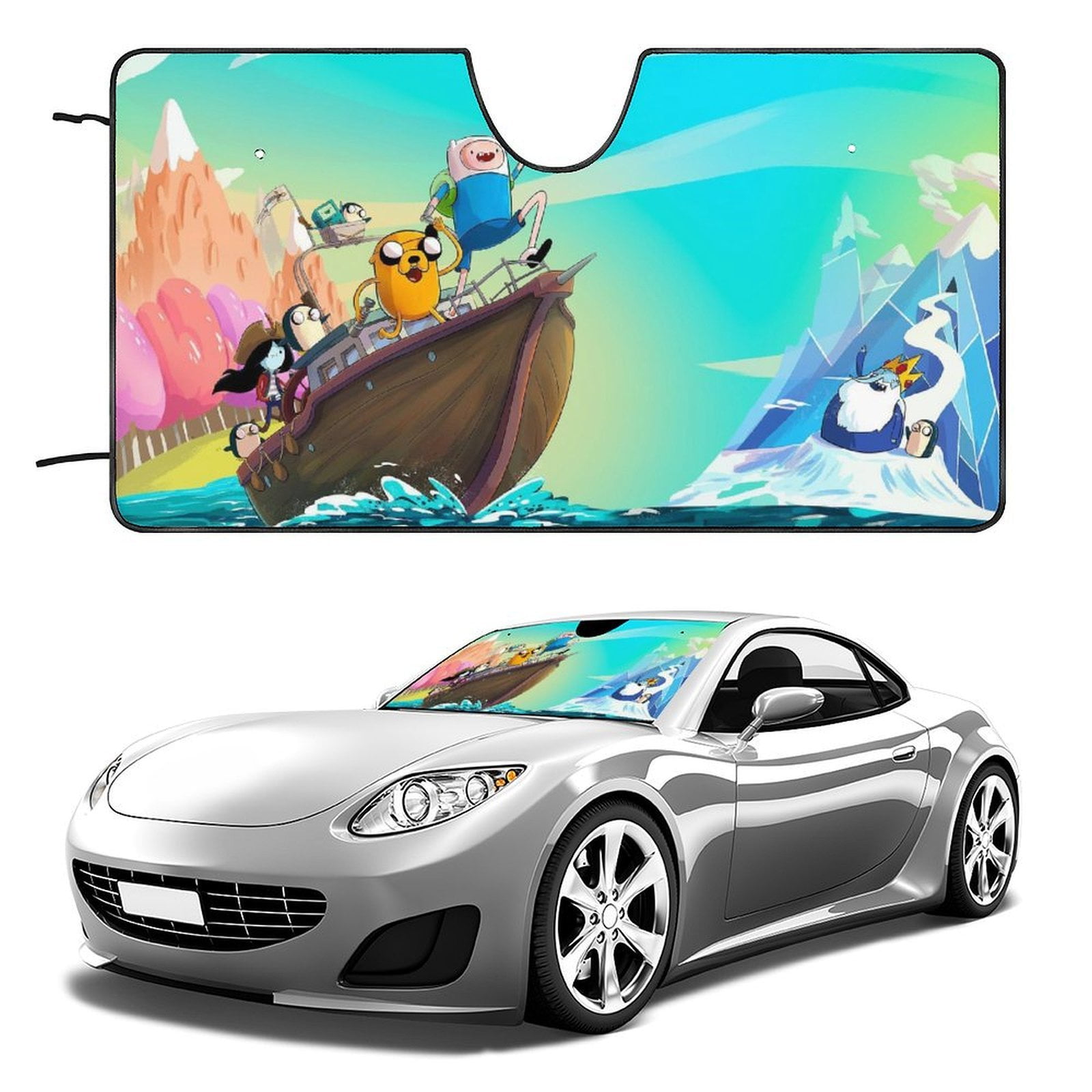 Adventure Time Jake The Dog Car Windshield Sun Shade, Foldable Sunshade ...