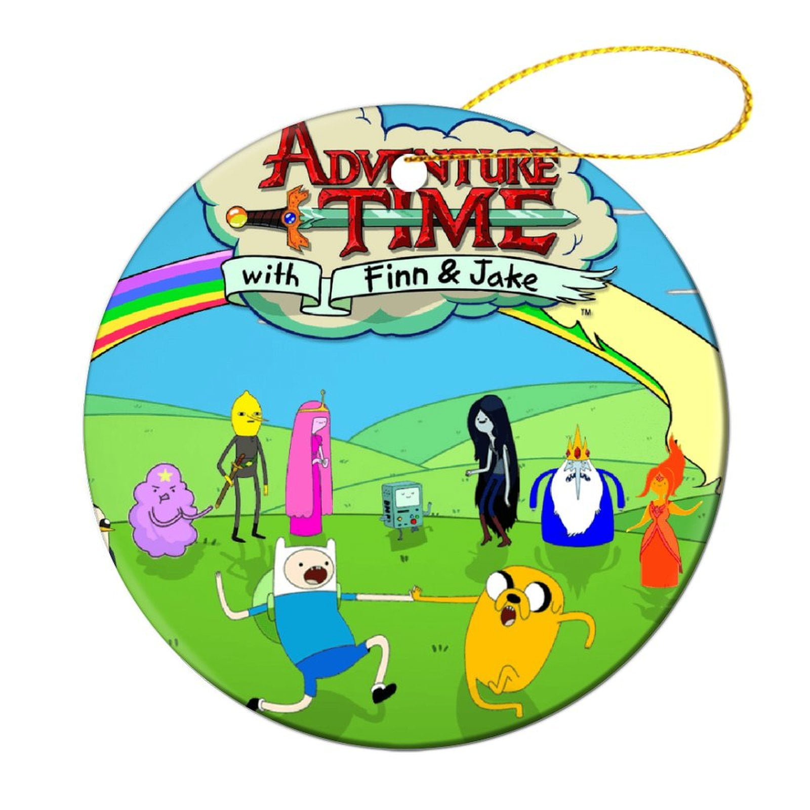 Adventure Time Jake The Dog Christmas Ornament - Round Ceramic Decor ...