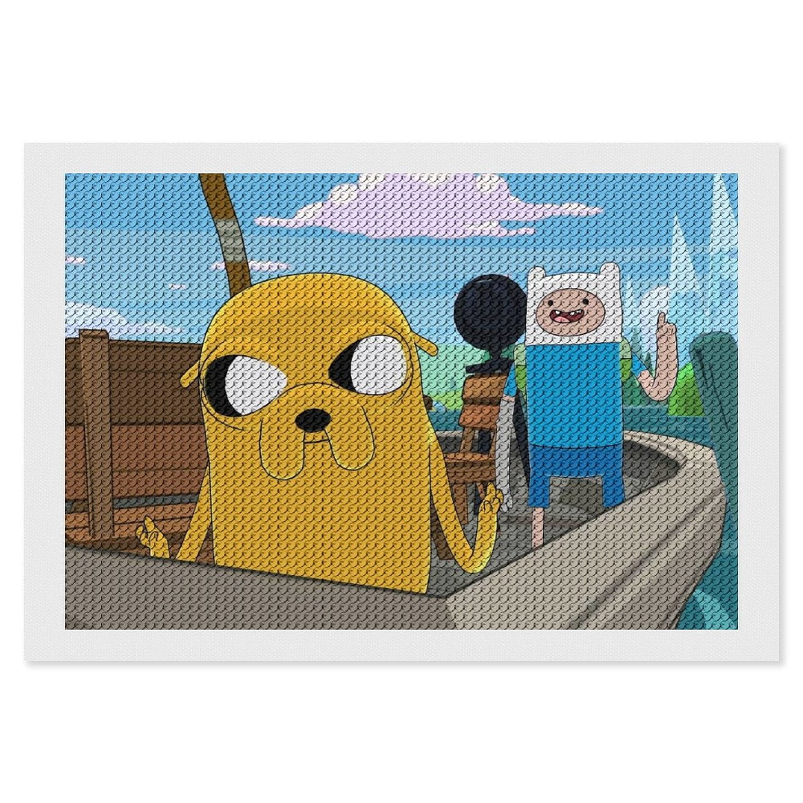 Adventure Time Jake The Dog Diamond Art Kits for Adults Beginners Round ...
