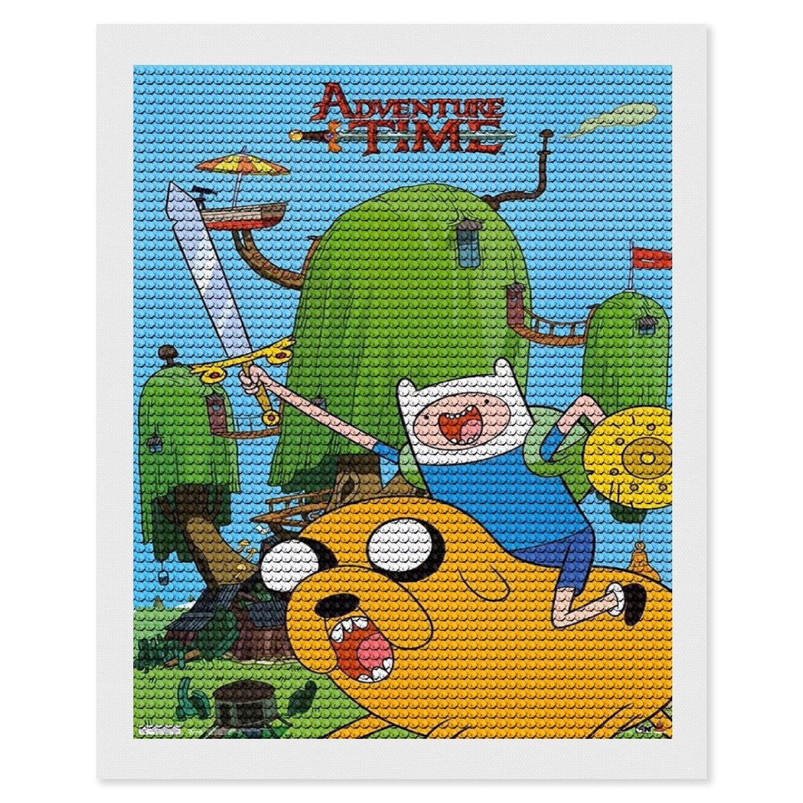 Adventure Time Jake The Dog Diamond Art Kits for Adults Beginners Round ...