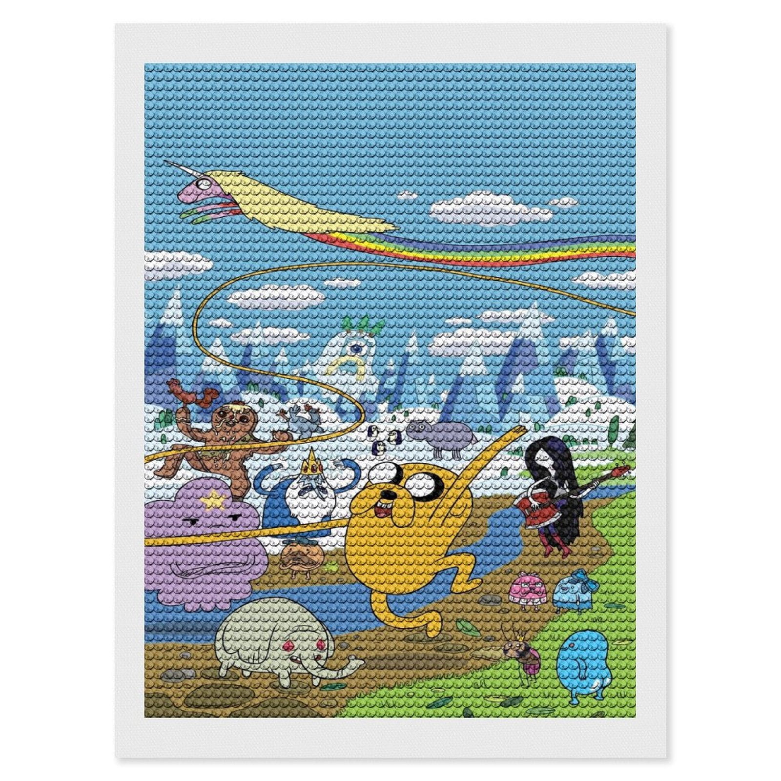 Adventure Time Jake The Dog Diamond Art Kits for Adults Beginners Round ...