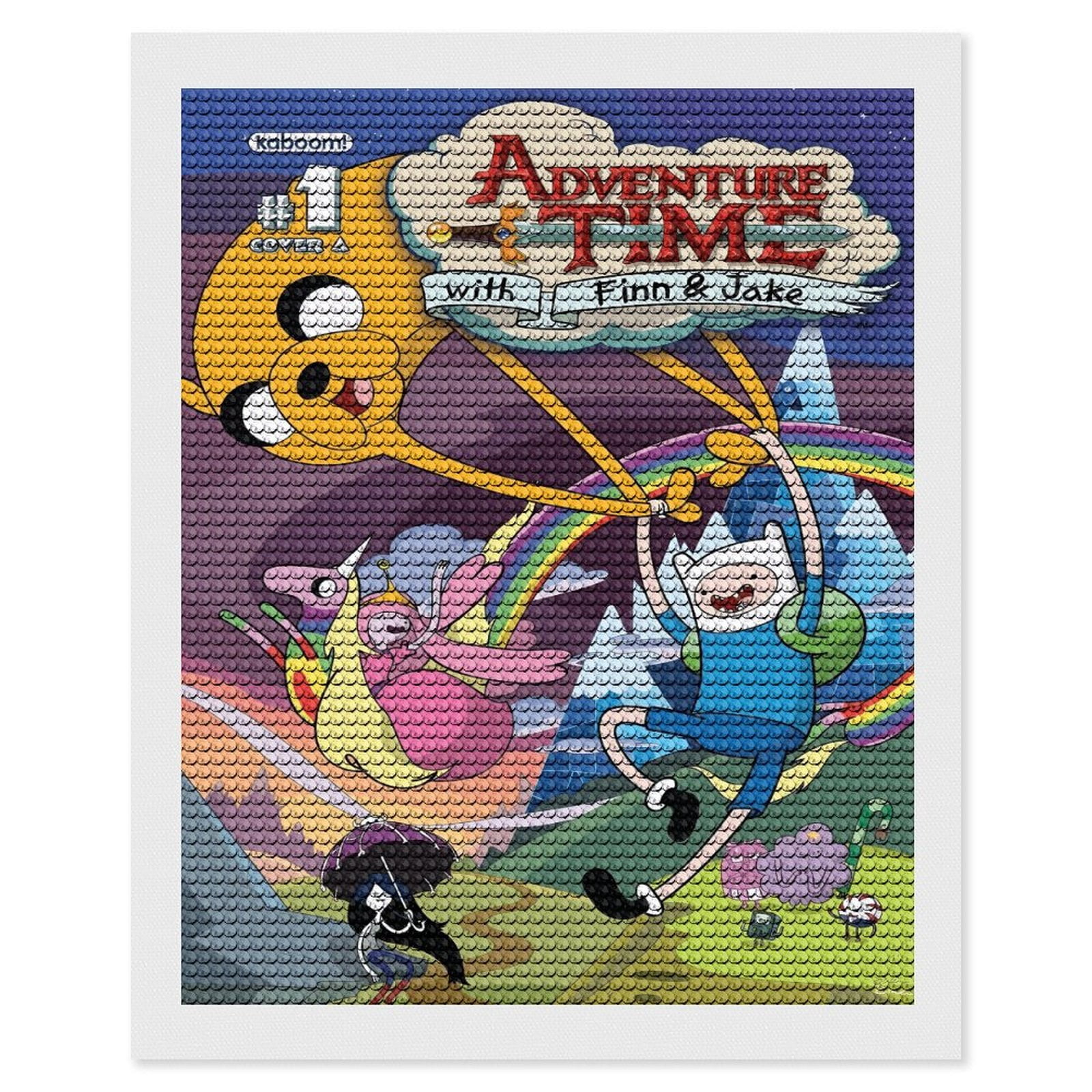 Adventure Time Jake The Dog Diamond Art Kits for Adults Beginners Round ...