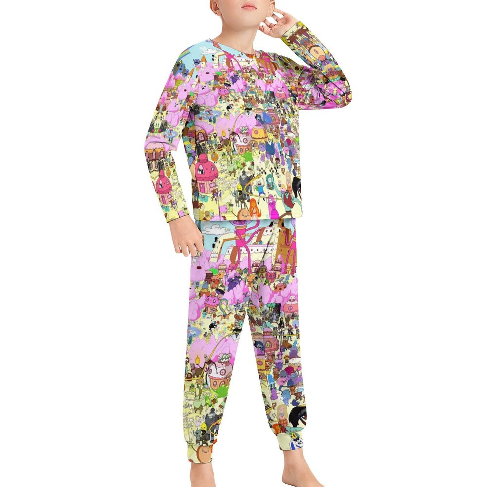 Adventure Time Jake The Dog Ki-ds Pajamas 2 Piece Pjs Set Little Big Bo ...