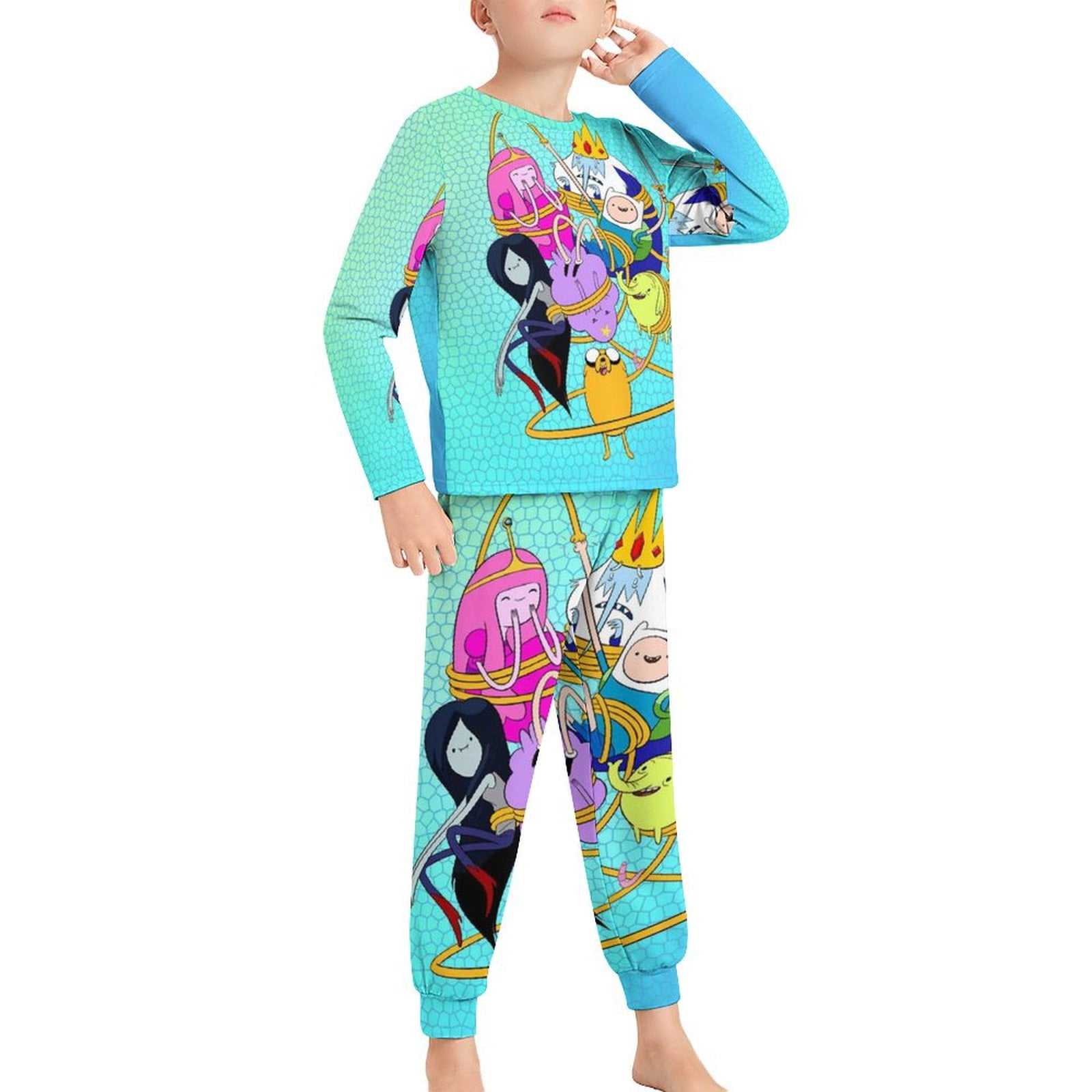 Adventure Time Jake The Dog Ki-ds Pajamas 2 Piece Pjs Set Little Big Bo ...