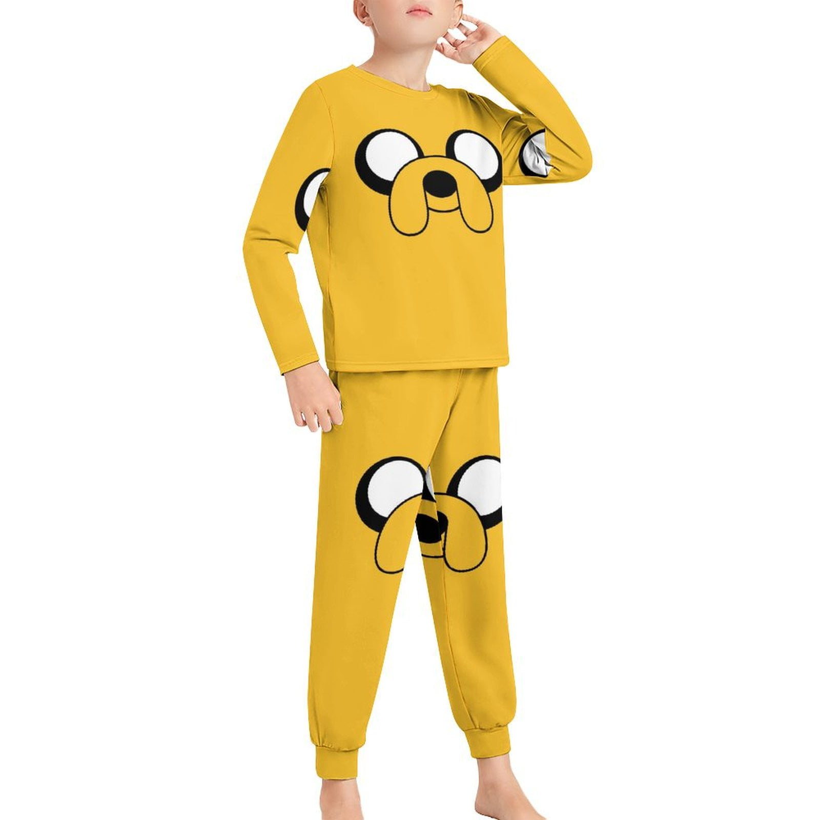 Adventure Time Jake The Dog Ki-ds Pajamas 2 Piece Pjs Set Little Big Bo ...