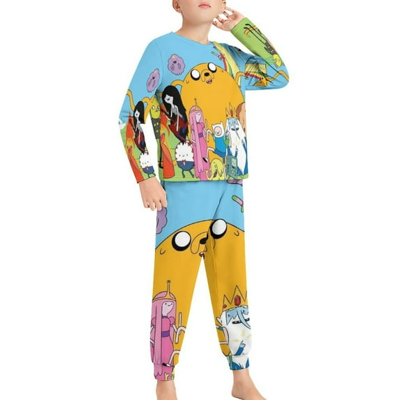 Adventure Time Jake The Dog Ki-ds Pajamas 2 Piece Pjs Set Little Big Bo ...