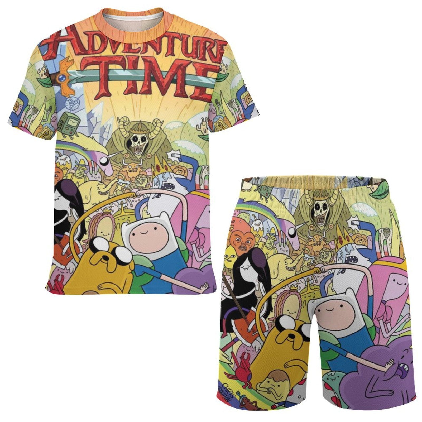 Adventure Time Jake The Dog Kids Short Sleeve T-Shirt And Mesh Shorts ...