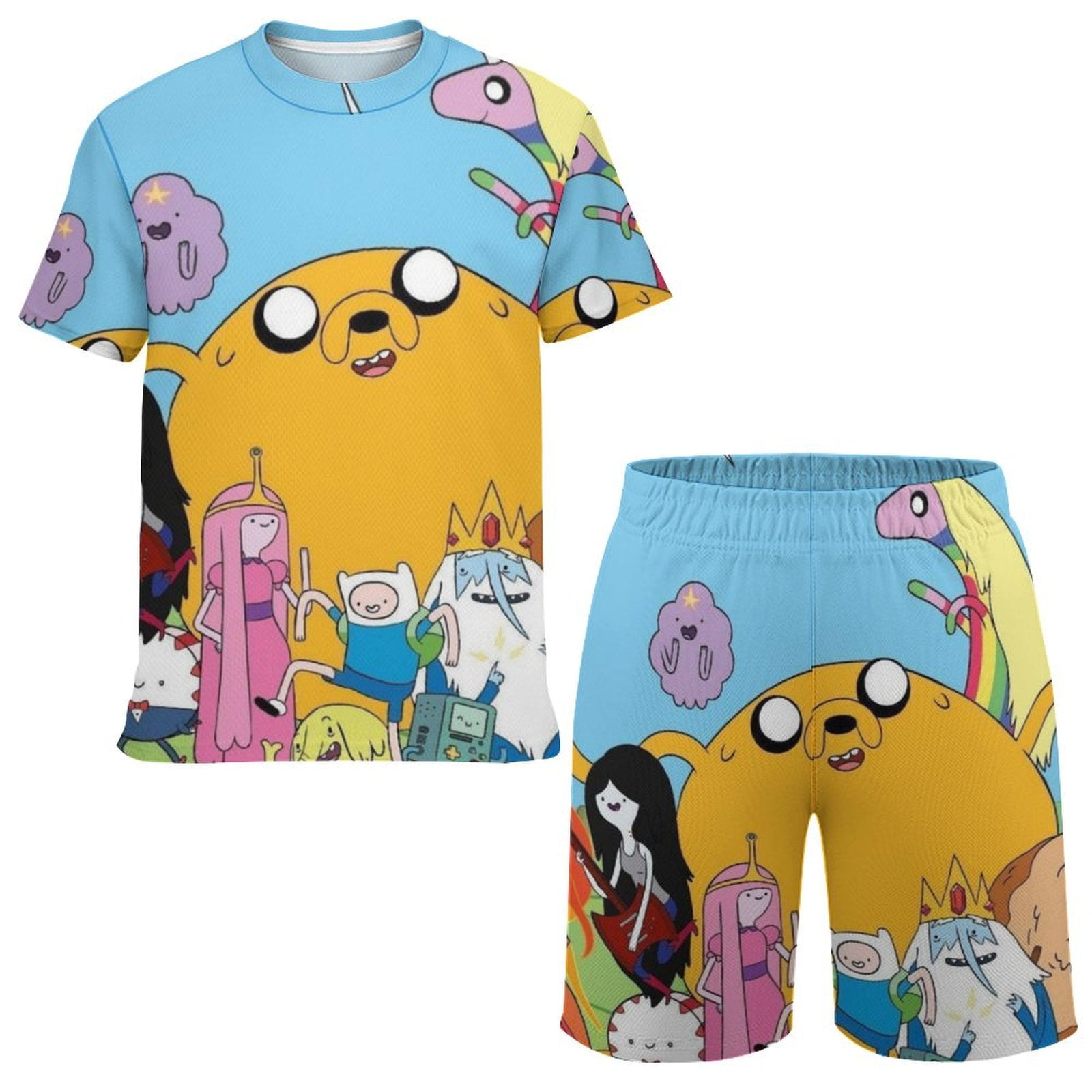 Adventure Time Jake The Dog Kids Short Sleeve T-Shirt And Mesh Shorts ...